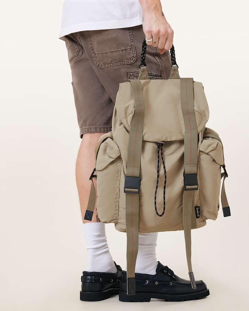 Mars Recycled Backpack Light Khaki | ALLSAINTS US